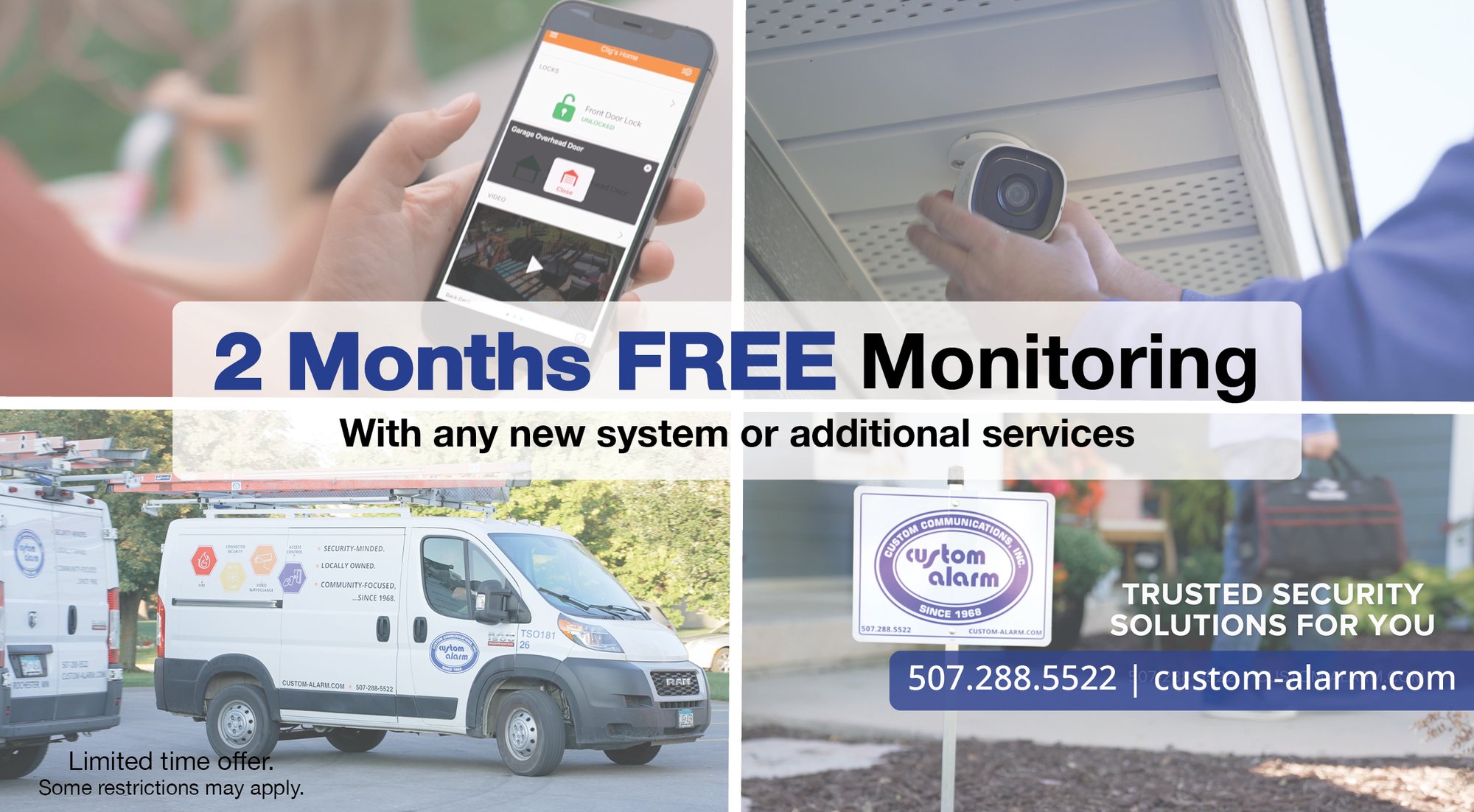 Monthly Special | Home Security | Custom Alarm Rochester MN