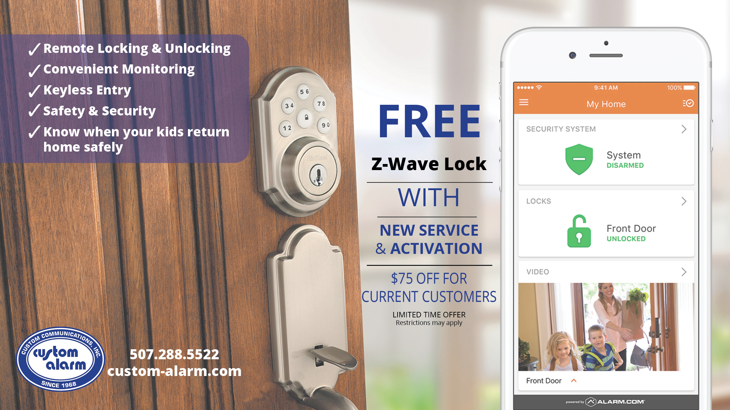 Free Consultation | Custom Alarm | Rochester MN